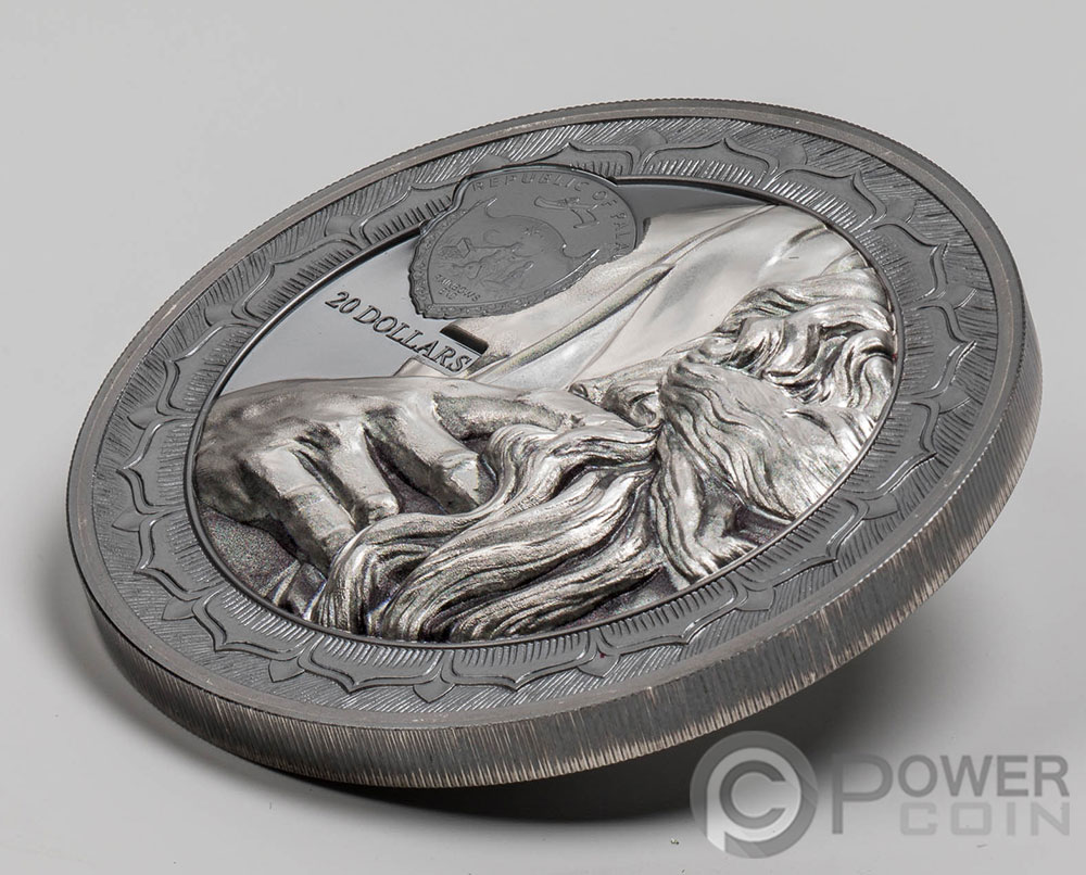 MOSES 3 Oz Silver Coin: Eternal Sculptures II