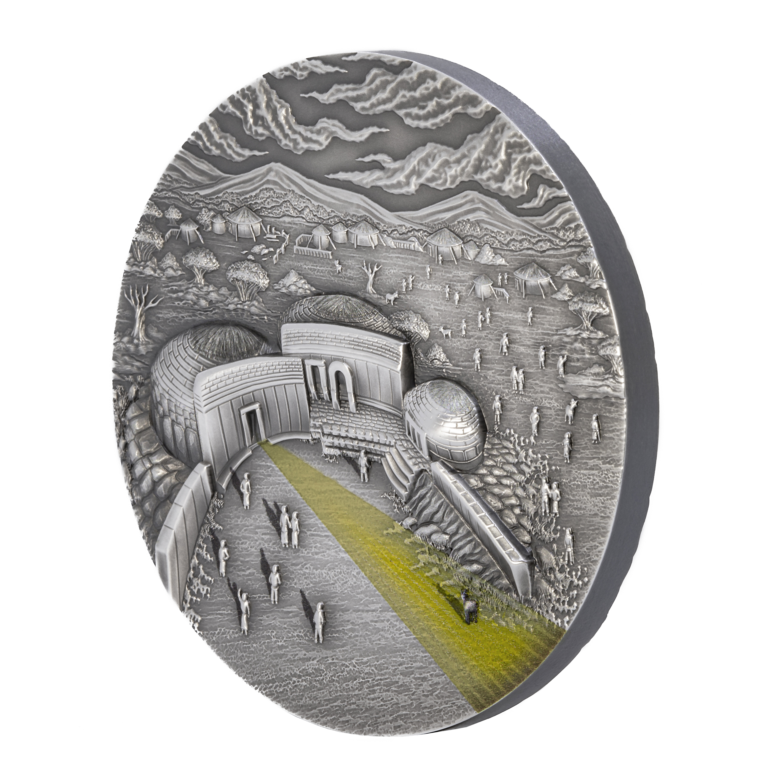 MNAJDRA TEMPLE Equinox and Solstice 2 Oz Silver Coin 10$ Palau 2022